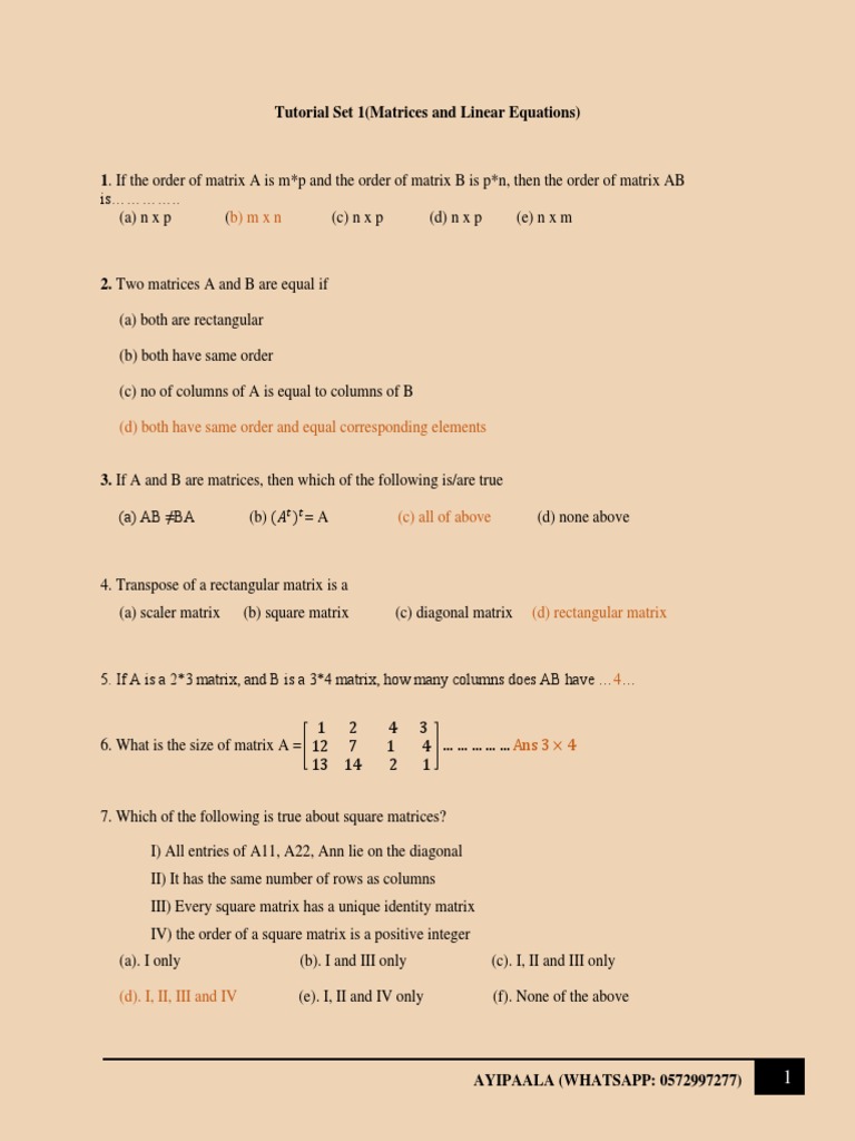 Matrix | PDF | Matrix (Mathematics) | Vitamin