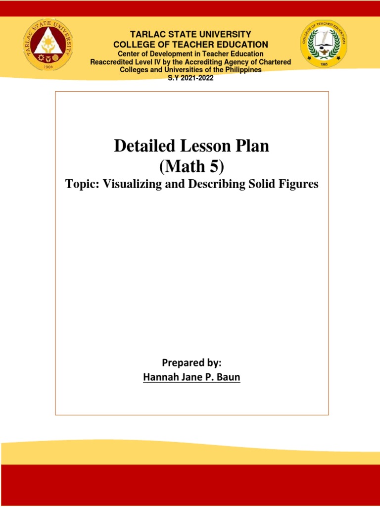 (BAUN) DLP Math5 - Visualizing & Describing Solid Figures | PDF | Shape | Vertex (Geometry)