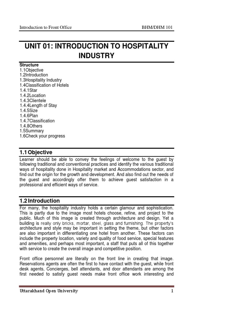 Hospitality Manageemnt | PDF | Hotel | Resort