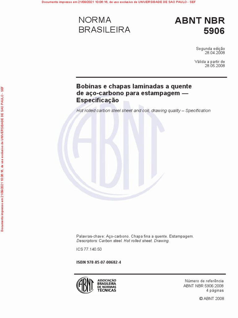 Abnt NBR 5906 | PDF