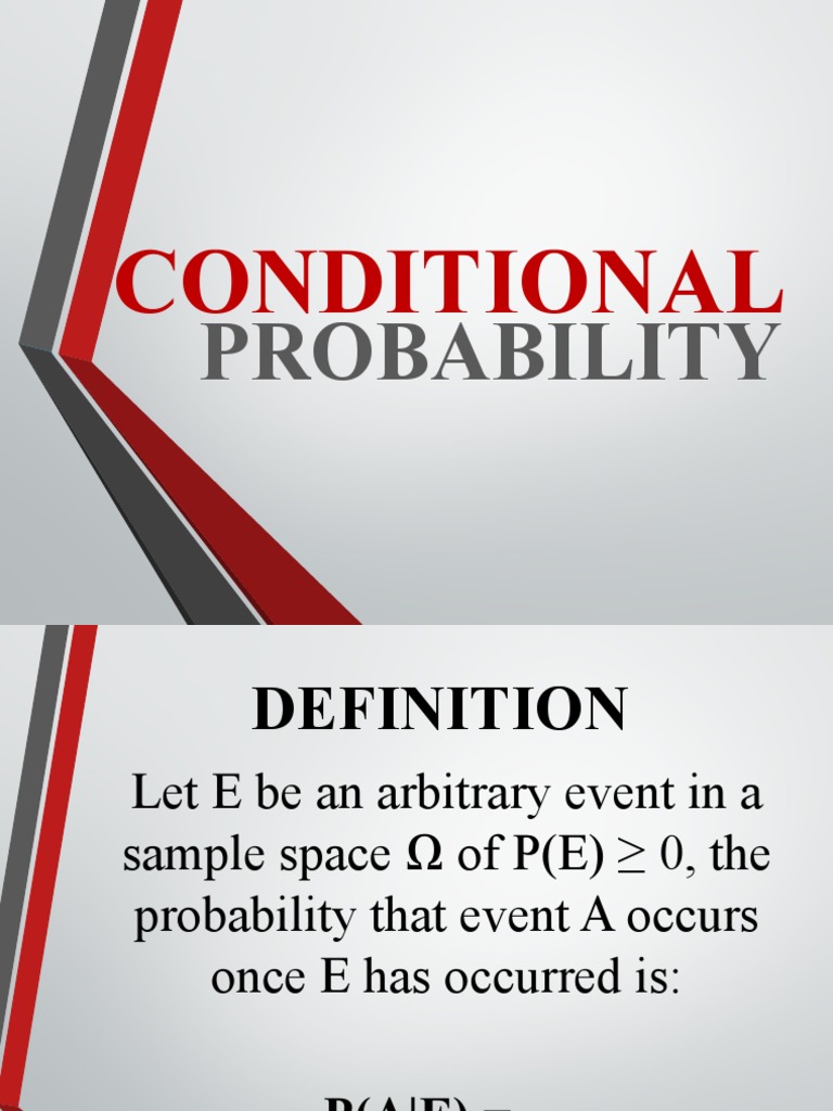 Conditional Probability, Multiplication Rule, Independence | PDF ...