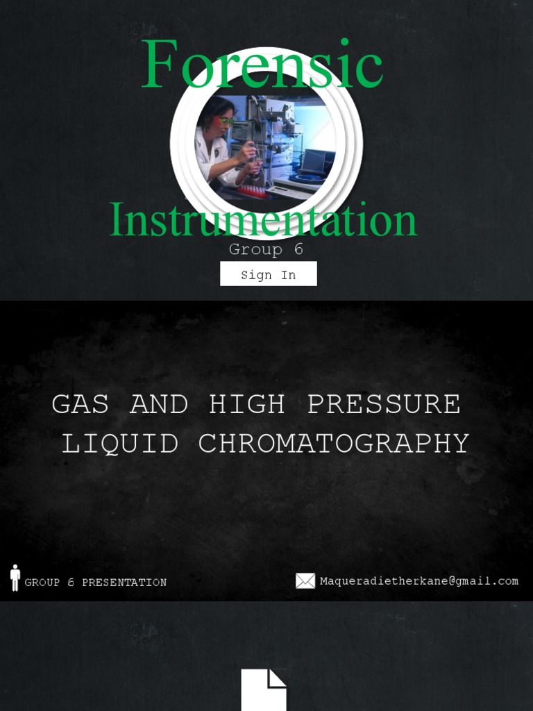 Forensic Instrumentation 1 | PDF | Gas Chromatography | Chromatography