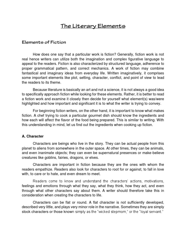 CNF The Literary Elements | PDF | Poetry | Narration