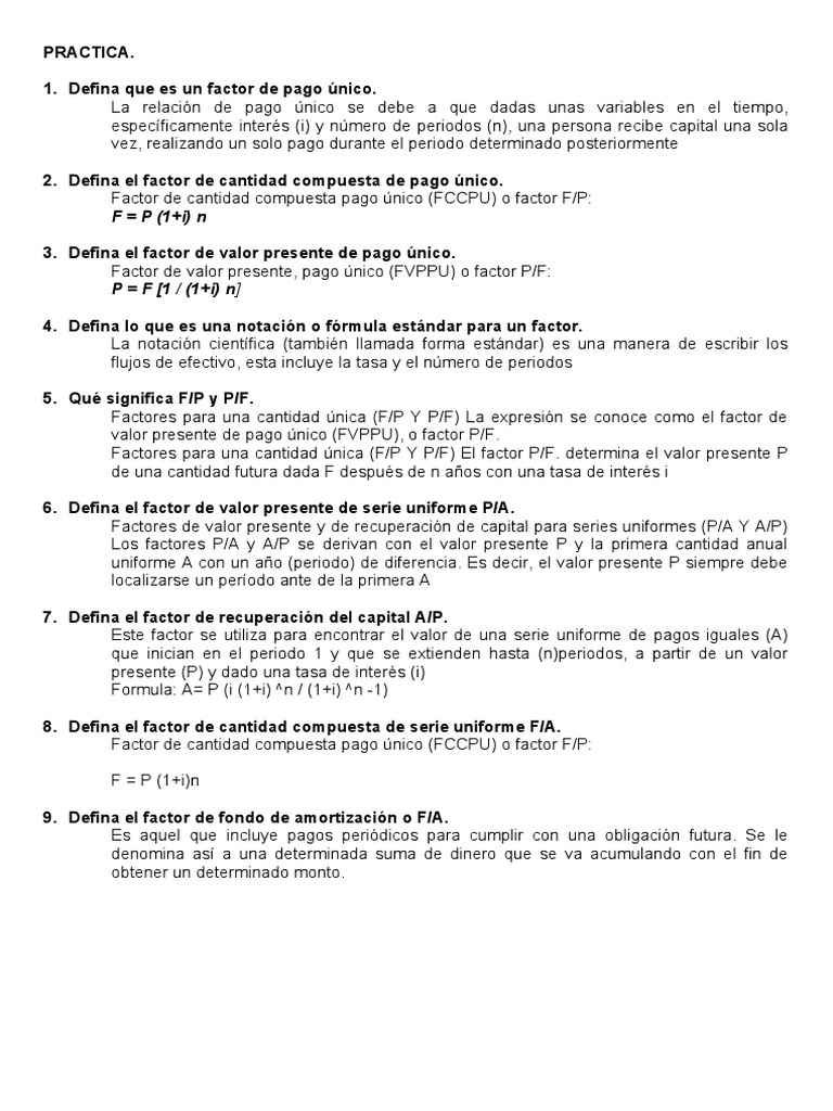 Practica 4 Fundamentos de Ingenieria Economica | PDF