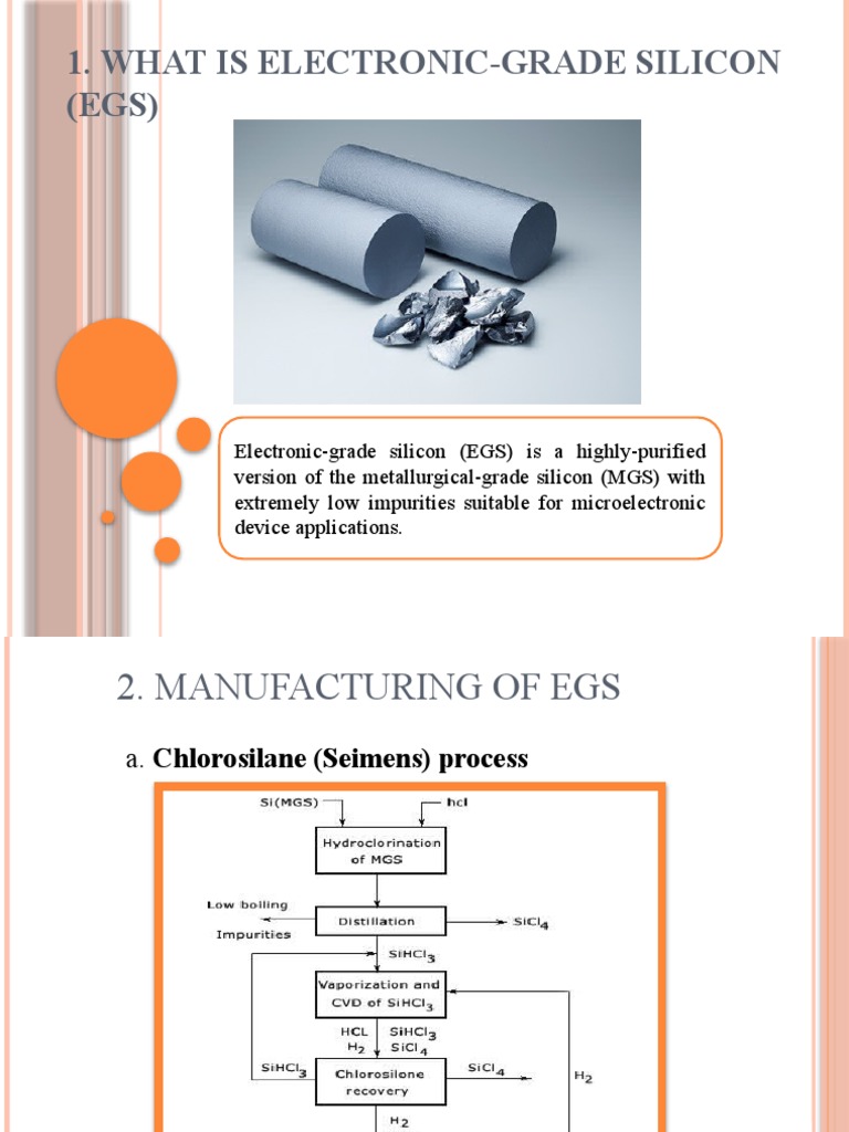 What Is Electronic-Grade Silicon (EGS) | PDF