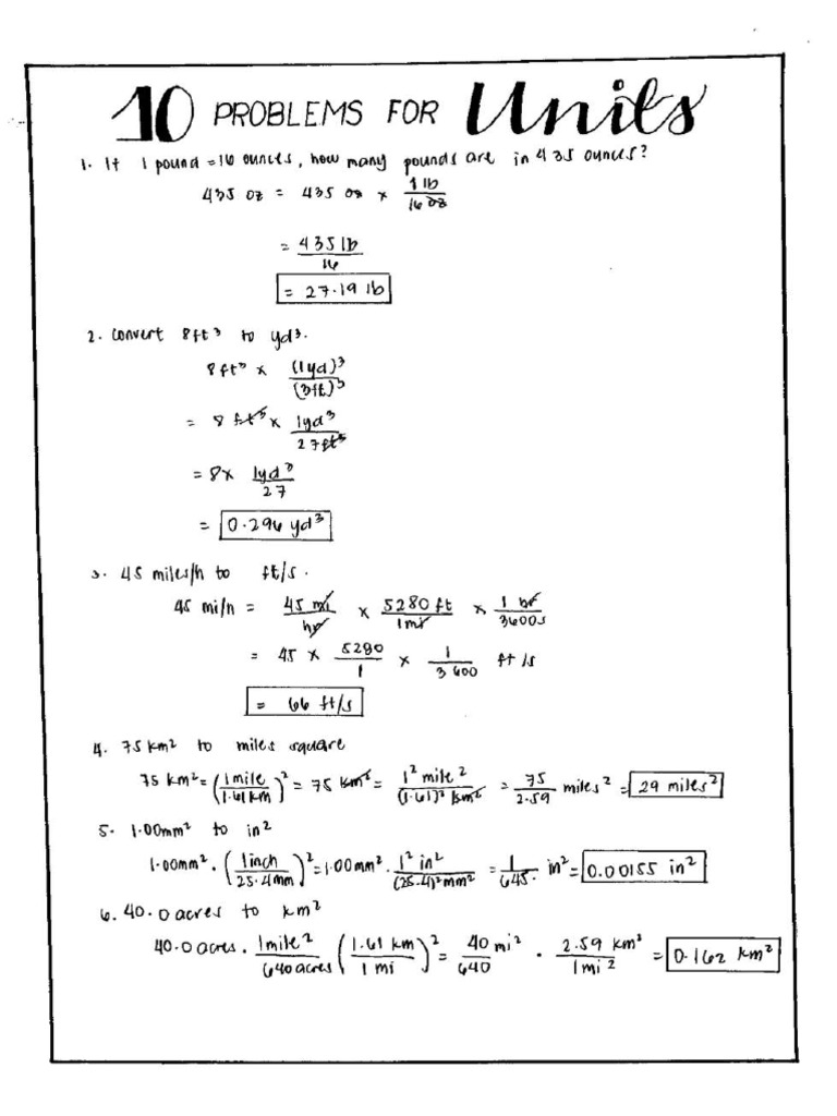 Chemistry Unit Conversion Study Guide | PDF