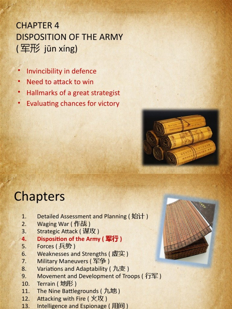 Disposition Of The Army (军形 jūn xíng) | PDF | Military Strategy | Battles