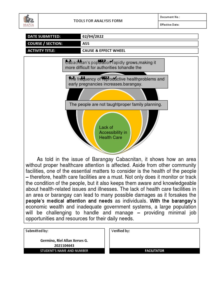 Cause and Wheel Effect | PDF | Health Care | Medicine