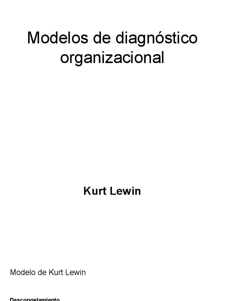 Modelos De Diagnóstico Organizacional Pdf Aprendizaje Conocimiento