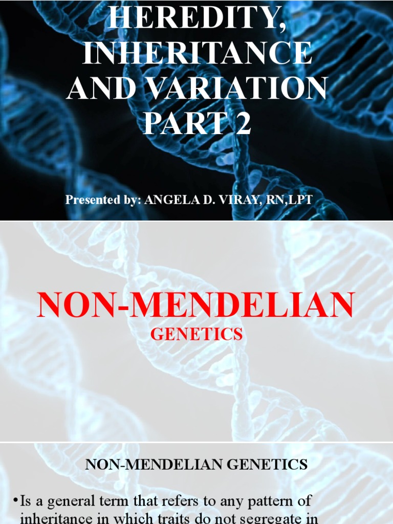 Heredity, Inheritance and Variation (Part 2) | PDF | Dominance ...