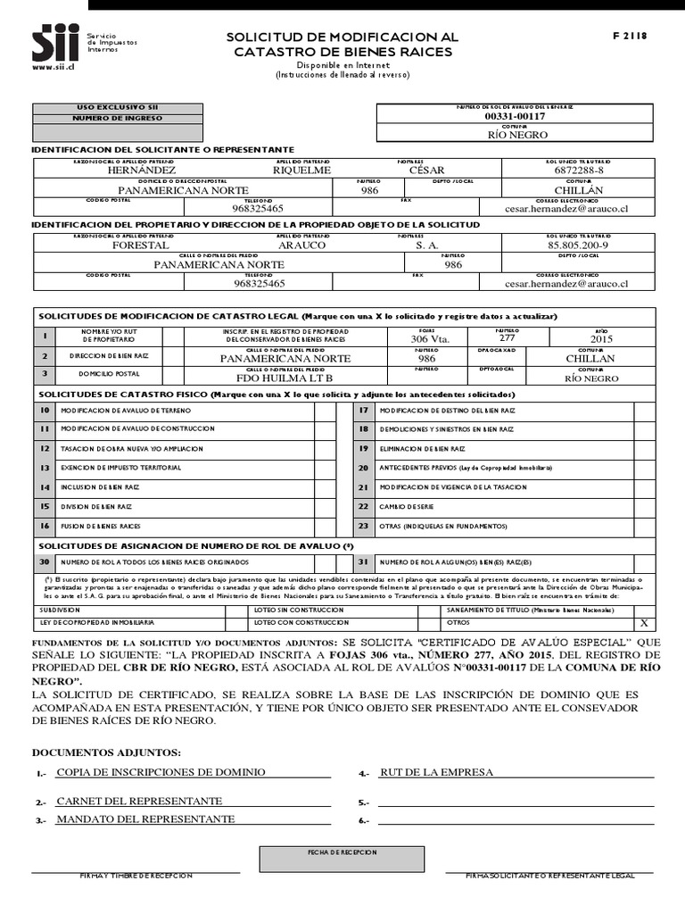 Formulario 211 | PDF