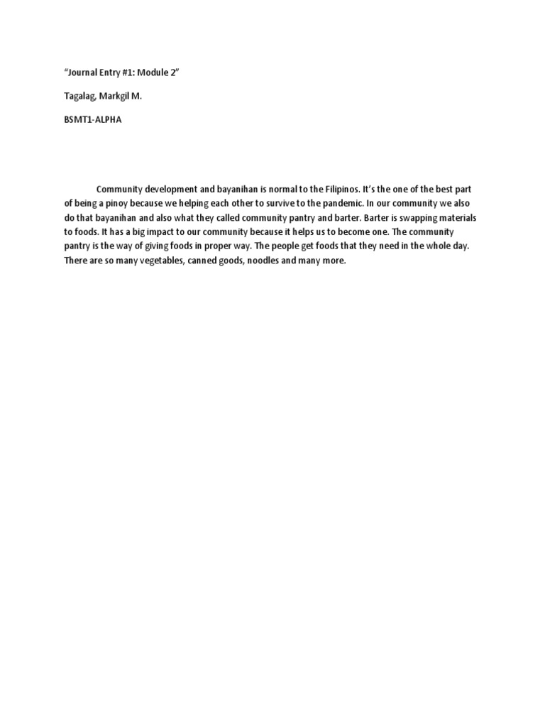 Journal Entry | PDF | Social Science | Wellness