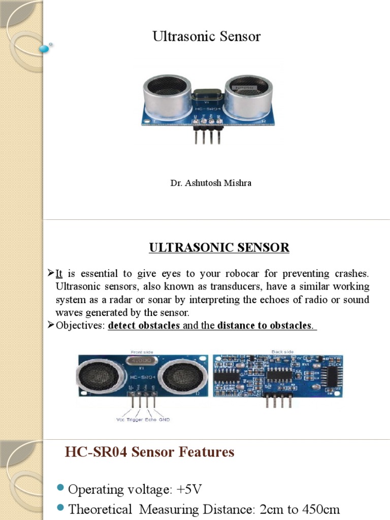 Ultrasonic Sensor | PDF