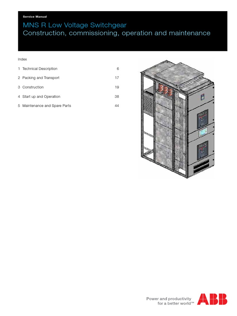 1TTS900001M0203 ABB MNS - Service Manual EN | PDF | Electrical ...