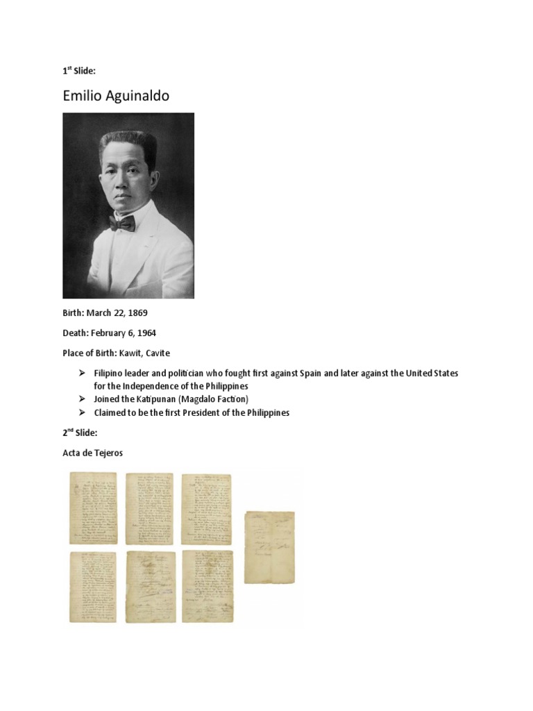 The Rise of Emilio Aguinaldo: From Revolutionary Leader to First ...