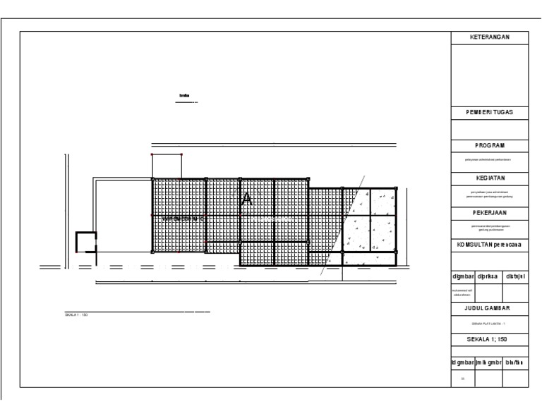 Denah Plat Lantai 1 | PDF