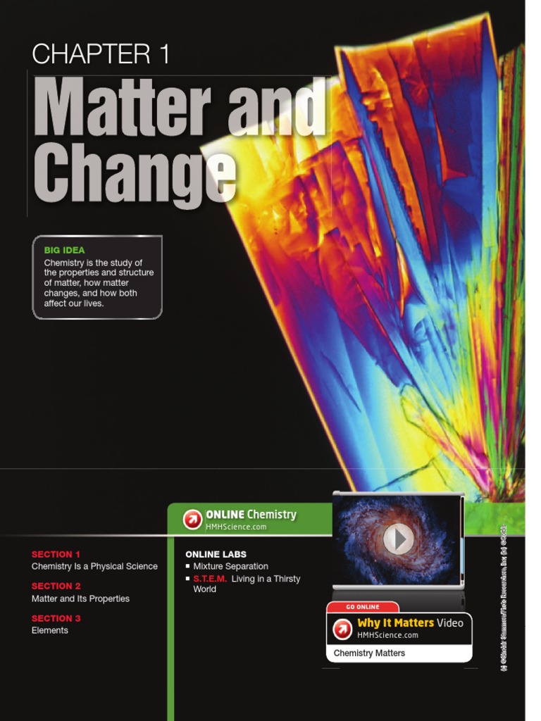 Matter and Change: Big Idea | PDF | Chemical Compounds | Chemistry