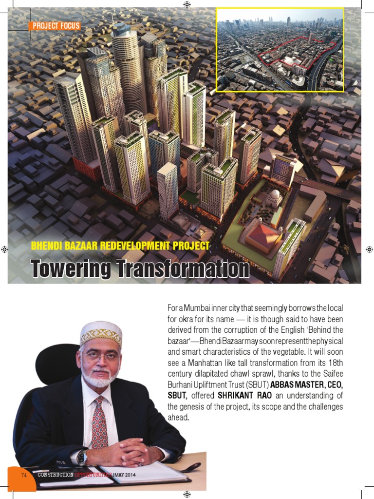 Towering Transformation: Bhendi Bazaar Redevelopment Project | PDF | Water