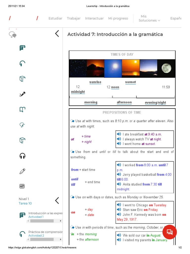 Learnship - Introducción A La Gramática | PDF | Dinner | Meal