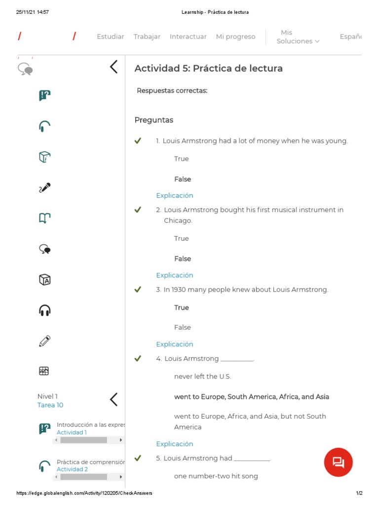 Learnship - Práctica de Lectura | PDF