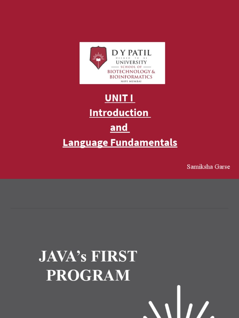 Lecture 4 First Program Of Java Pdf Java Programming Language Class Computer Programming