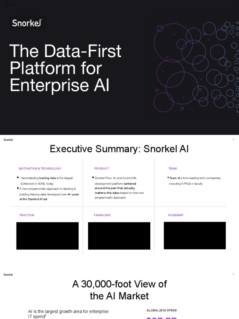 Snorkel AI - TC Pitch | PDF | Intelligence (AI) & Semantics ...