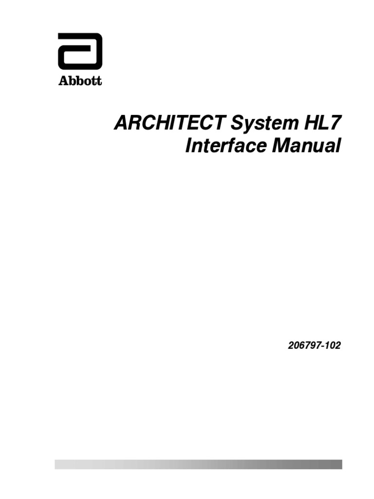 206797-102 ARCHITECT System HL7 Interface Manual | PDF | Computer Network | Computing