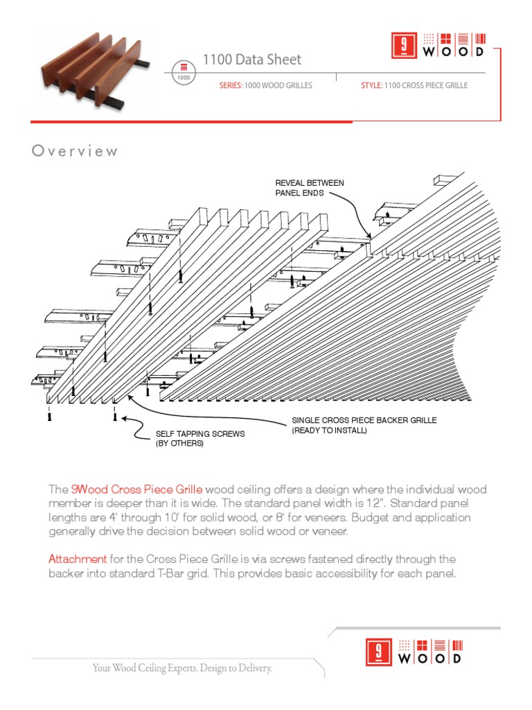 9Wood Cross Piece Grille Details | PDF | Screw | Wood