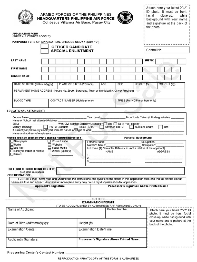 Generic Application 18 Feb 2022 (For PAFOC and SPECIAL ENLISTMENT) .PDF#Pdfjs - Action Download ...