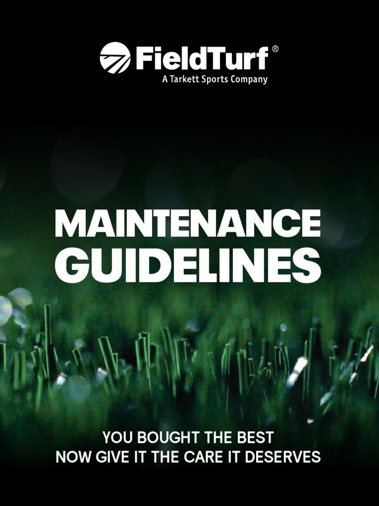 FieldTurf Maintenance Guidelines Guide | PDF | Computers | Technology ...