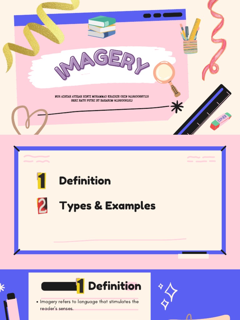 Imagery Slides Presentation | PDF | Taste | Senses