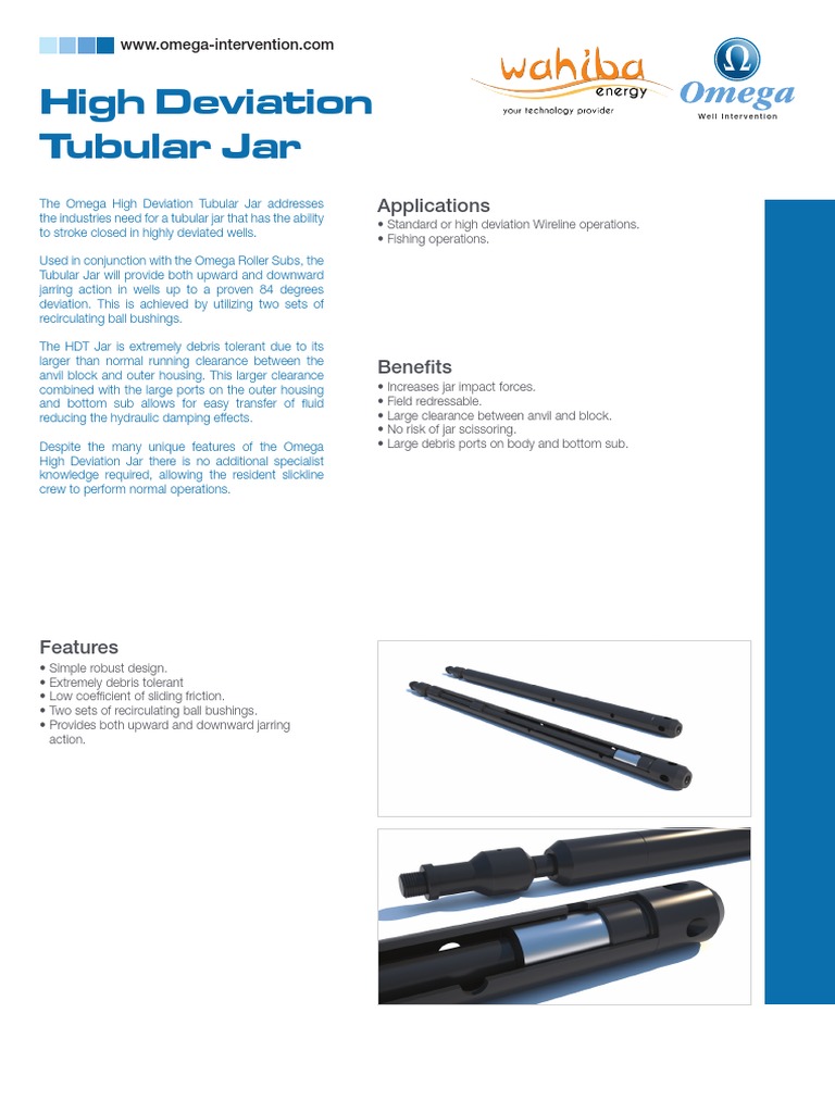 High Deviation Tubular Jar | PDF | Manufactured Goods | Mechanical ...
