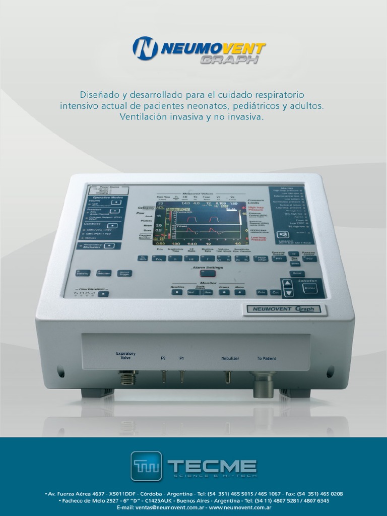 Tecme Folleto Neumovent Graph | PDF
