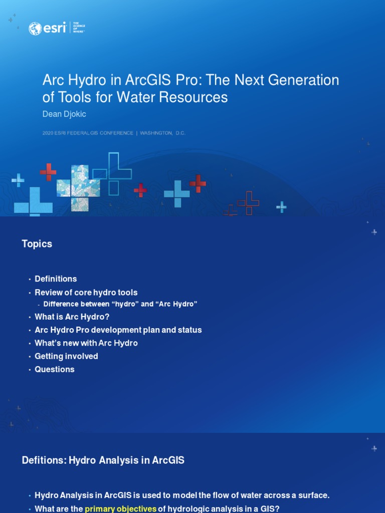 ArcHydro in ArcGIS Pro (2020) | PDF | Drainage Basin | Arc Gis