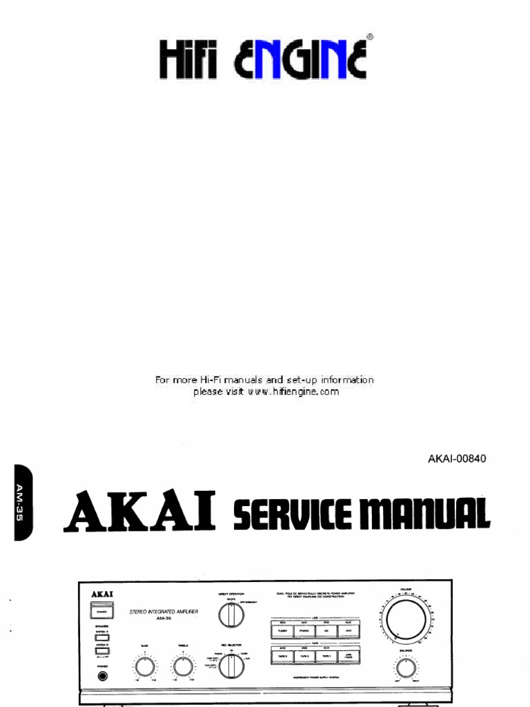 Akai - Am-35 - 55 - 65 - Service Manual | PDF