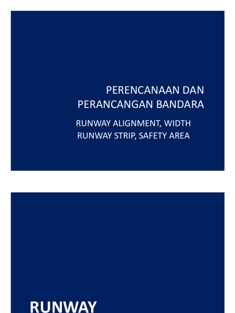 Ppb5 Runway Alinemen Dan Lebar Dan Safety Area | PDF | Bisnis ...