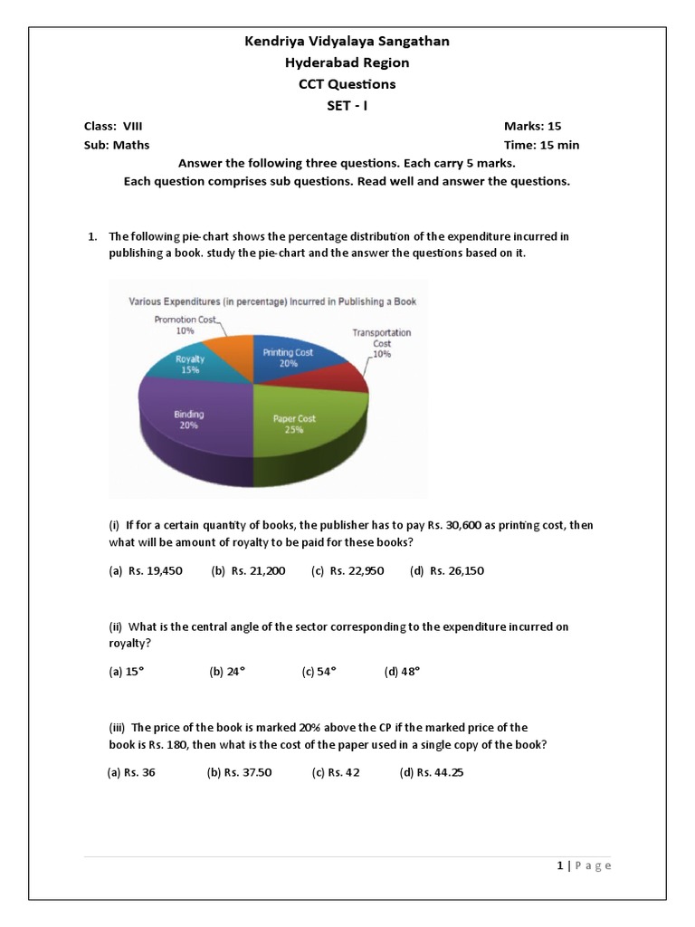 CCT Maths Questions for Class 8 | PDF | Fineness | Fuel Economy In ...