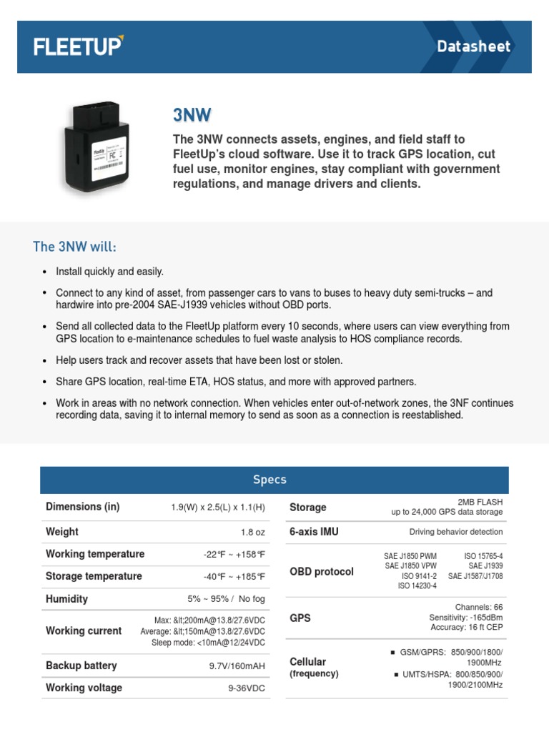 Datasheet: The 3NW Will | PDF | Service Industries | Manufactured Goods