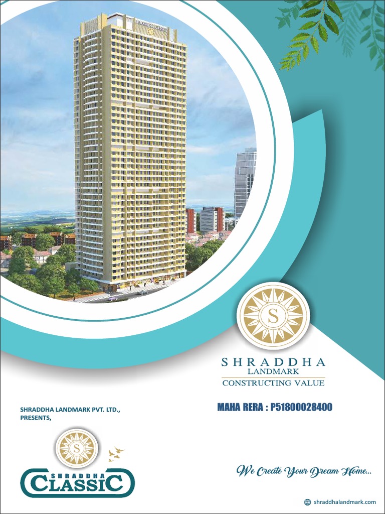 Shraddha Classic: Luxury 1BHK Homes | PDF | Buildings And Structures