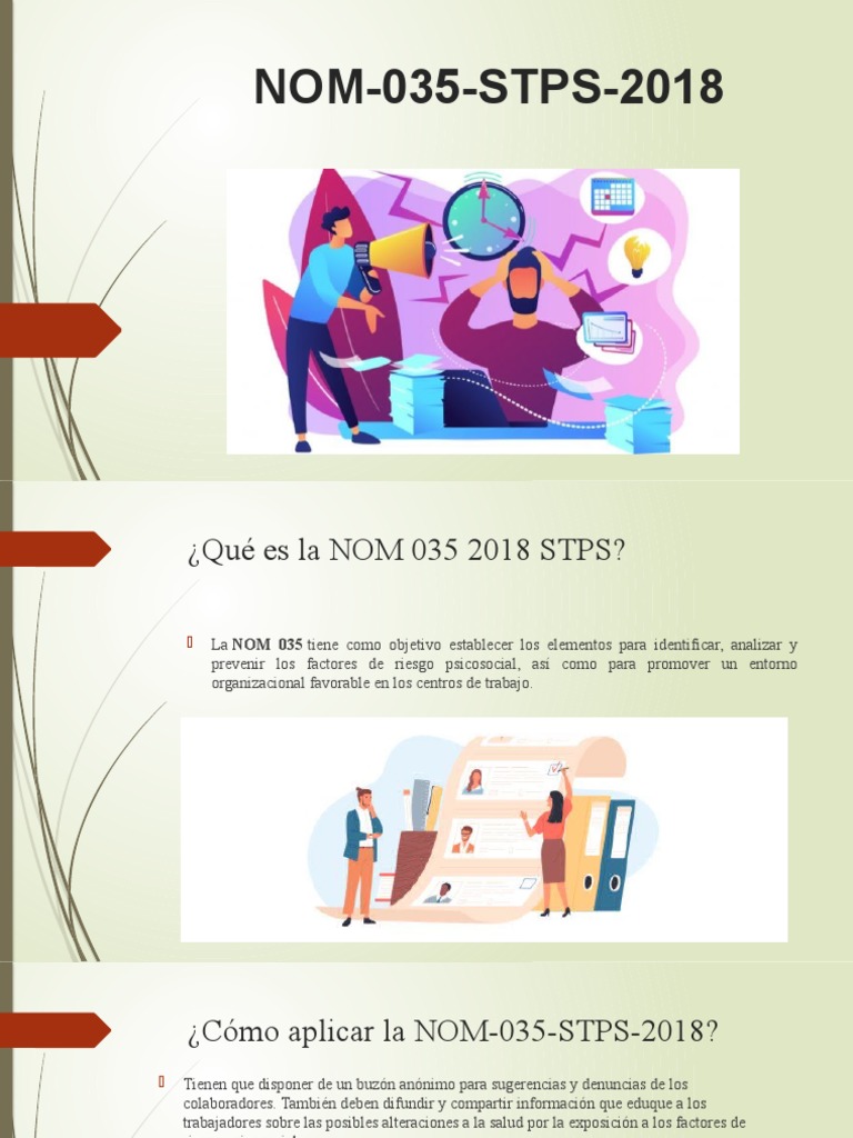 Nom 035 STPS 2018 | PDF