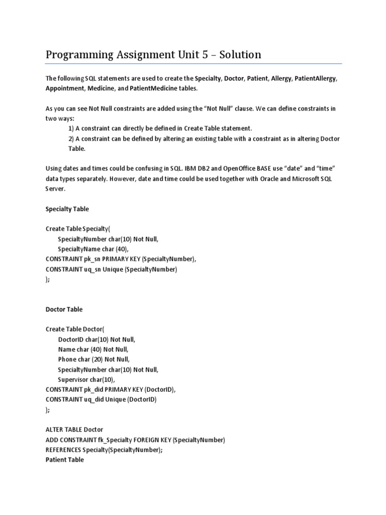 Programming Assignment Unit 5 Solution v2 | PDF | Computer Data ... Programming Assignment Unit 5 Solution v2 | PDF | Computer Data ...