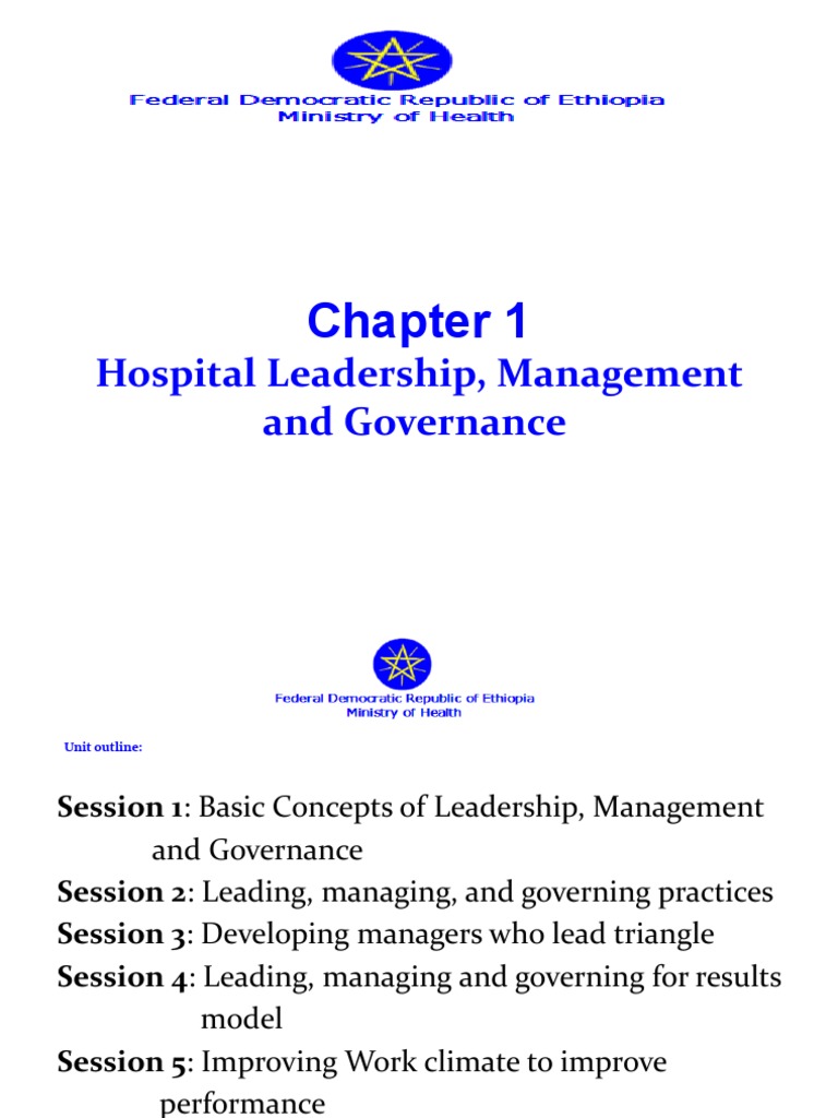 Hospital Leadership, Management and Governance | PDF | Governance ...