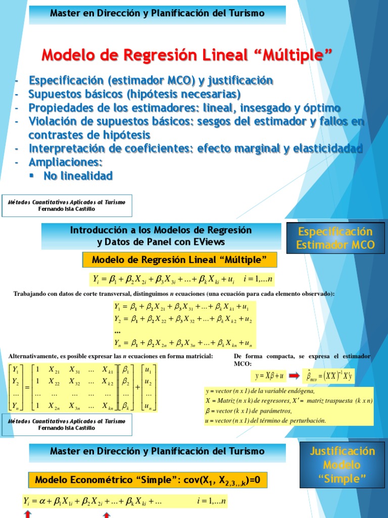 MCT - Bloque - 2 - Regresion - Multiple - 2020 - 21 - 1 | PDF | Estimador | Mínimos cuadrados ...