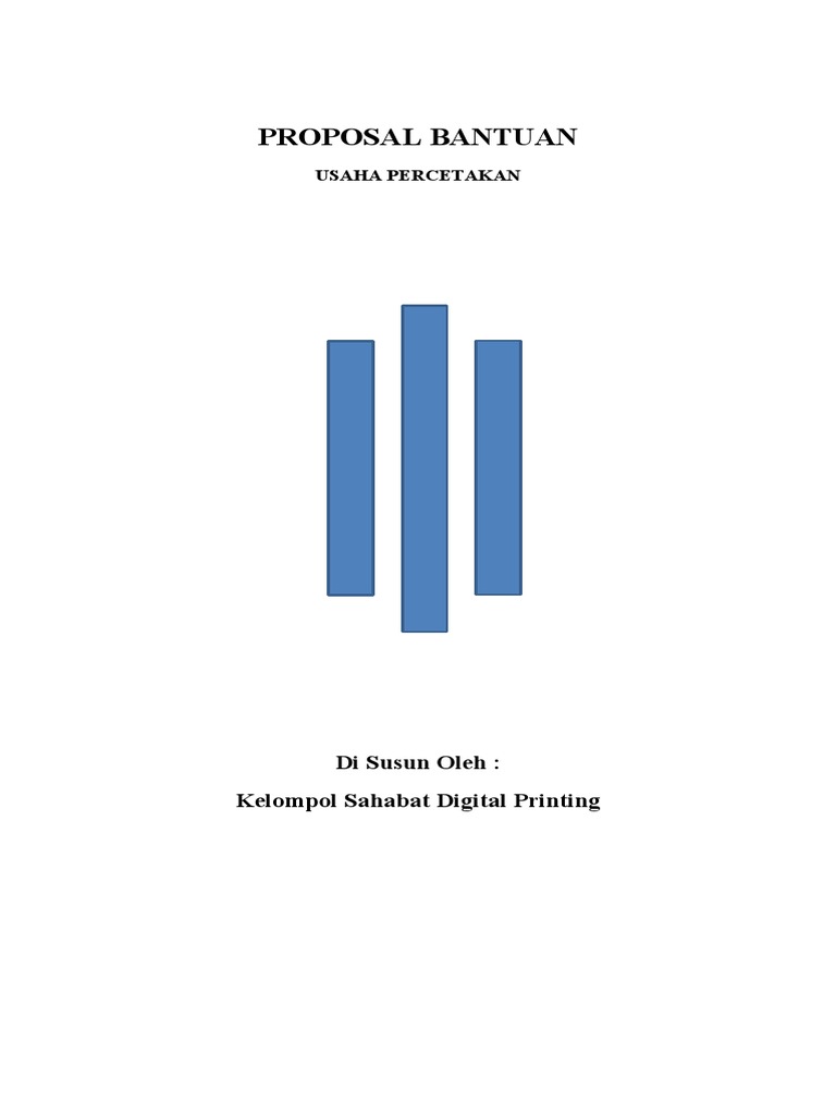 Proposal Usaha Percetakan Sahabat | PDF