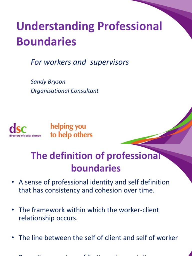 Understanding Professional Boundaries | PDF | Psychological Resilience ...