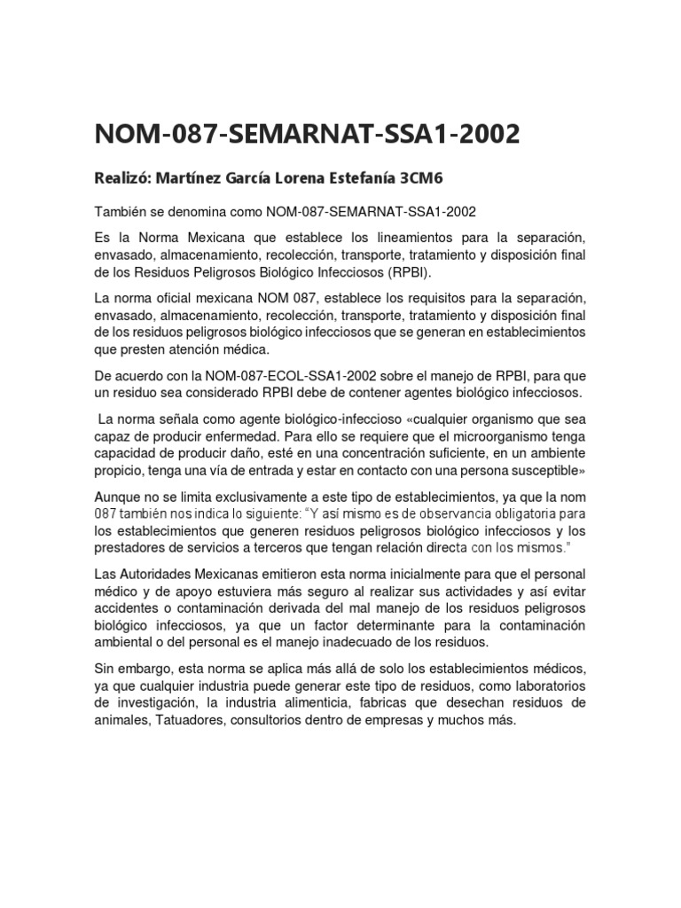 Norma 087 | PDF