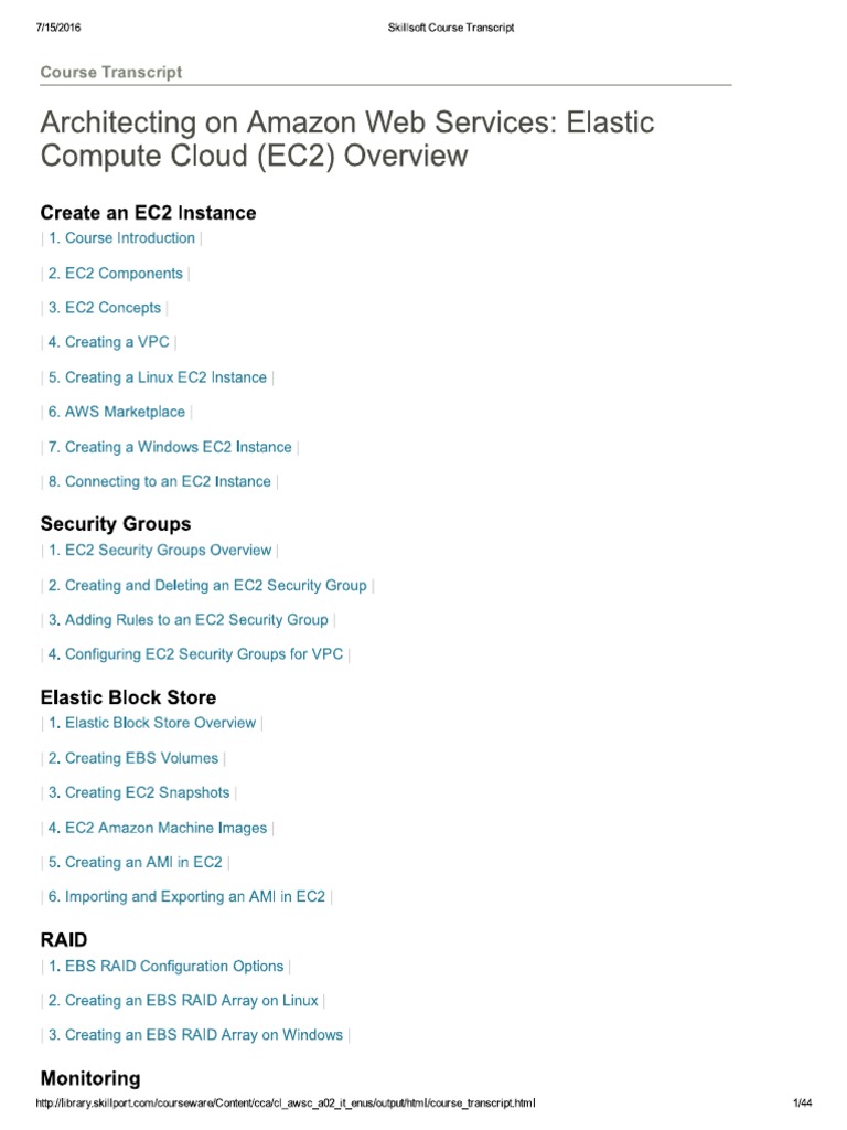 Aws Ed2 Overview Pdf