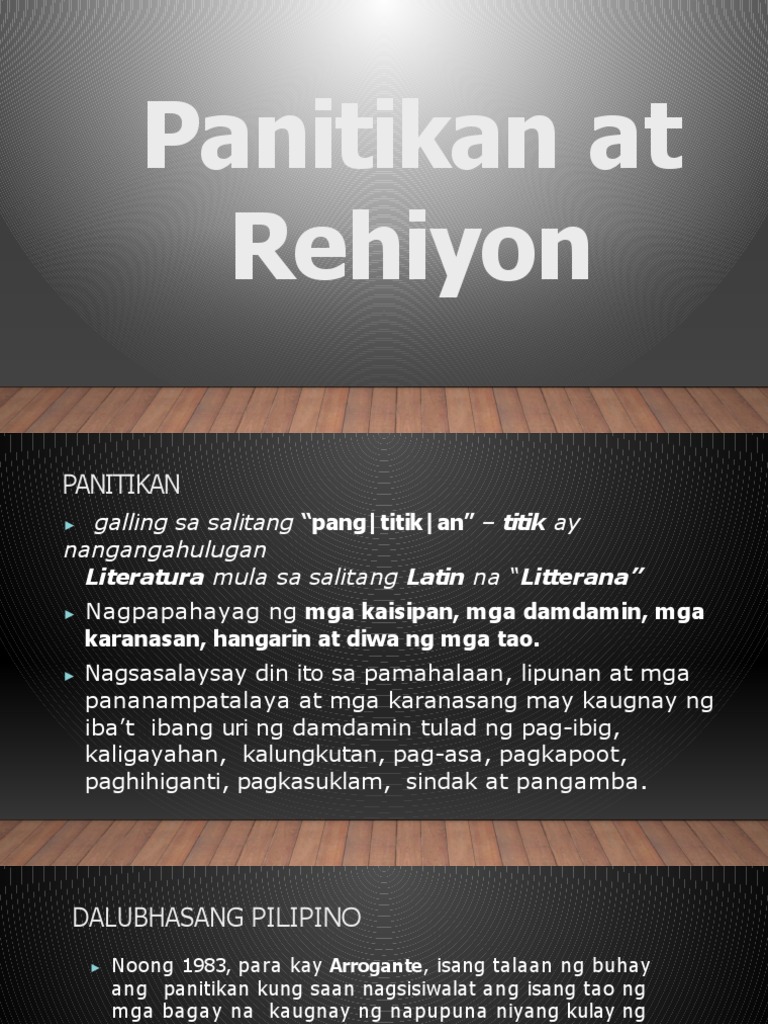 Panitikan NG Rehiyon (R1-R4) | PDF