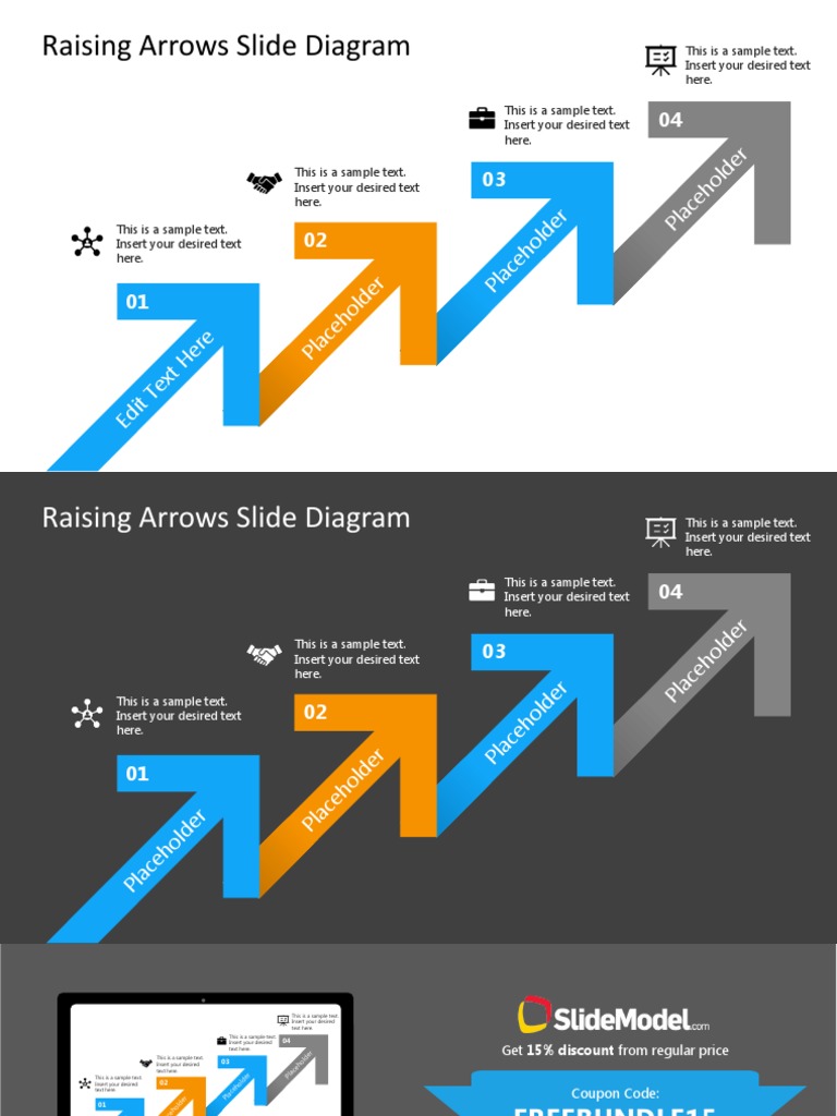 FF0357 01 Raising Arrows Diagram Slide Template | PDF