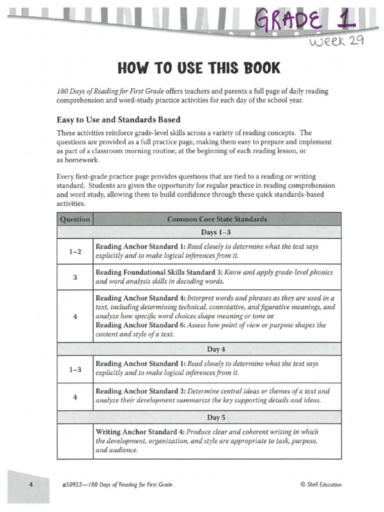 1st Grade Packet 1 | PDF